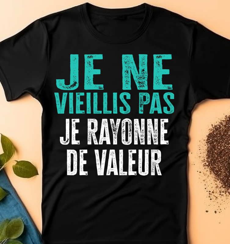 Je ne vieillis pas, je rayonne de valeur T-Shirt homme Anniversaire ...