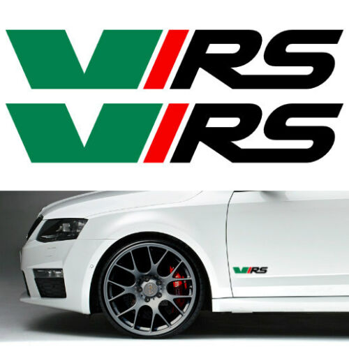 Ajoutez un Style Sportif à votre Skoda avec ces 2 Stickers VRS pour Ba ...